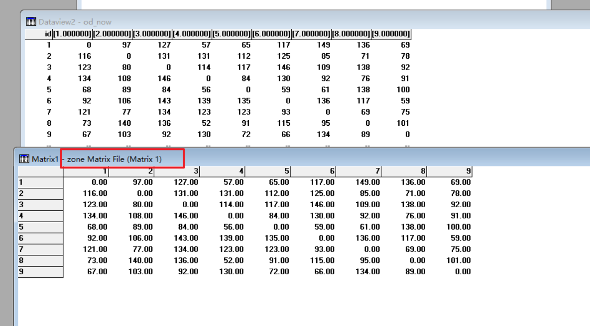 TransCad导入Excel中的OD矩阵和PA数据_有pa数据和基年od怎么用-CSDN博客