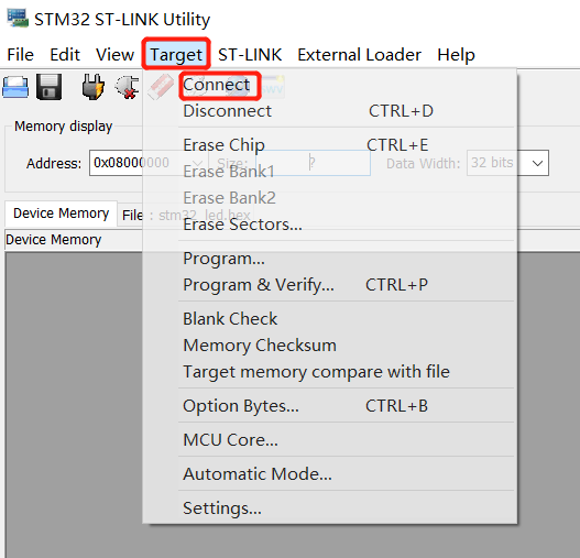 Stm32 St Link烧写hex文件方法能不能用stlink烧录已有的hex文件 Csdn博客 