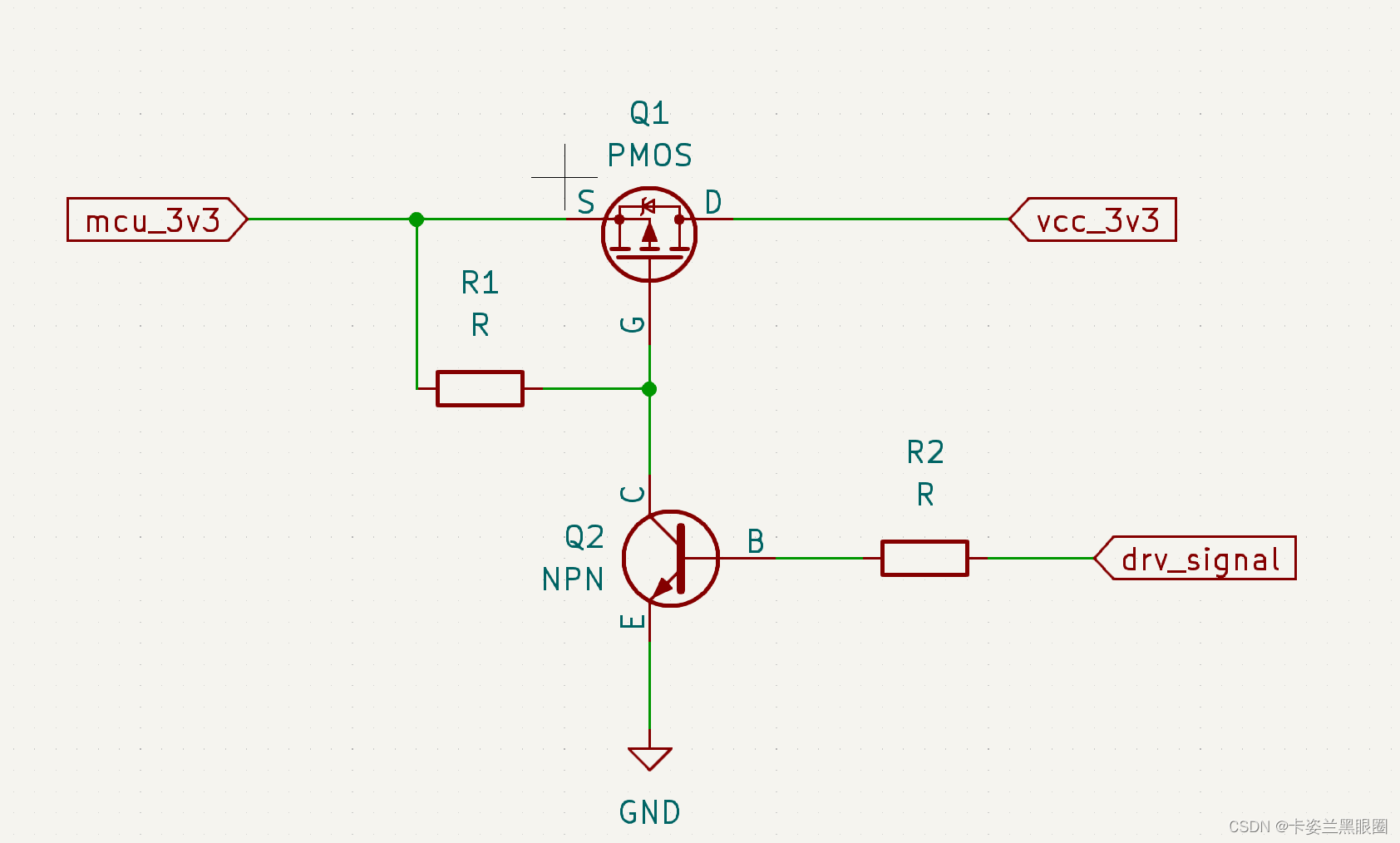 每日电路day1-电源开关电路（PMOS+NPN）_pmos加npn-CSDN博客