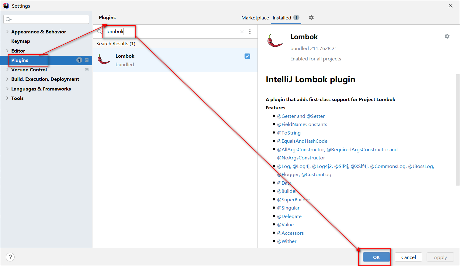 IDEA - Lombok 插件_lombok idea插件名称-CSDN博客