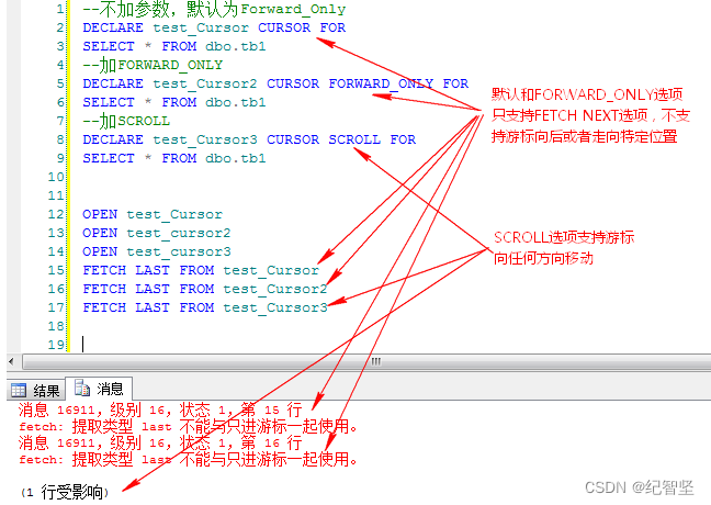 Sql Server 游标 Csdn博客