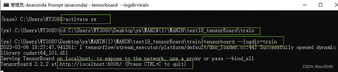 启动TensorBoard的详尽步骤_开启 tensorboard-CSDN博客