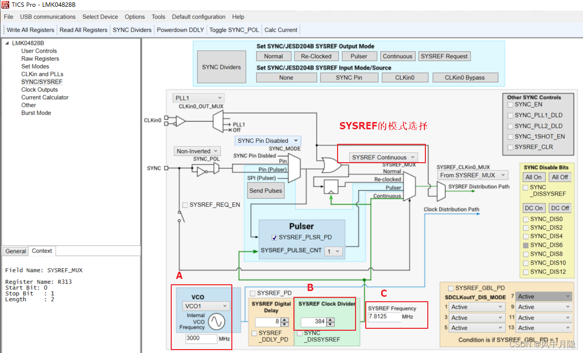 LMK04828寄存器配置使用指导手册_lmk04828中文手册-CSDN博客