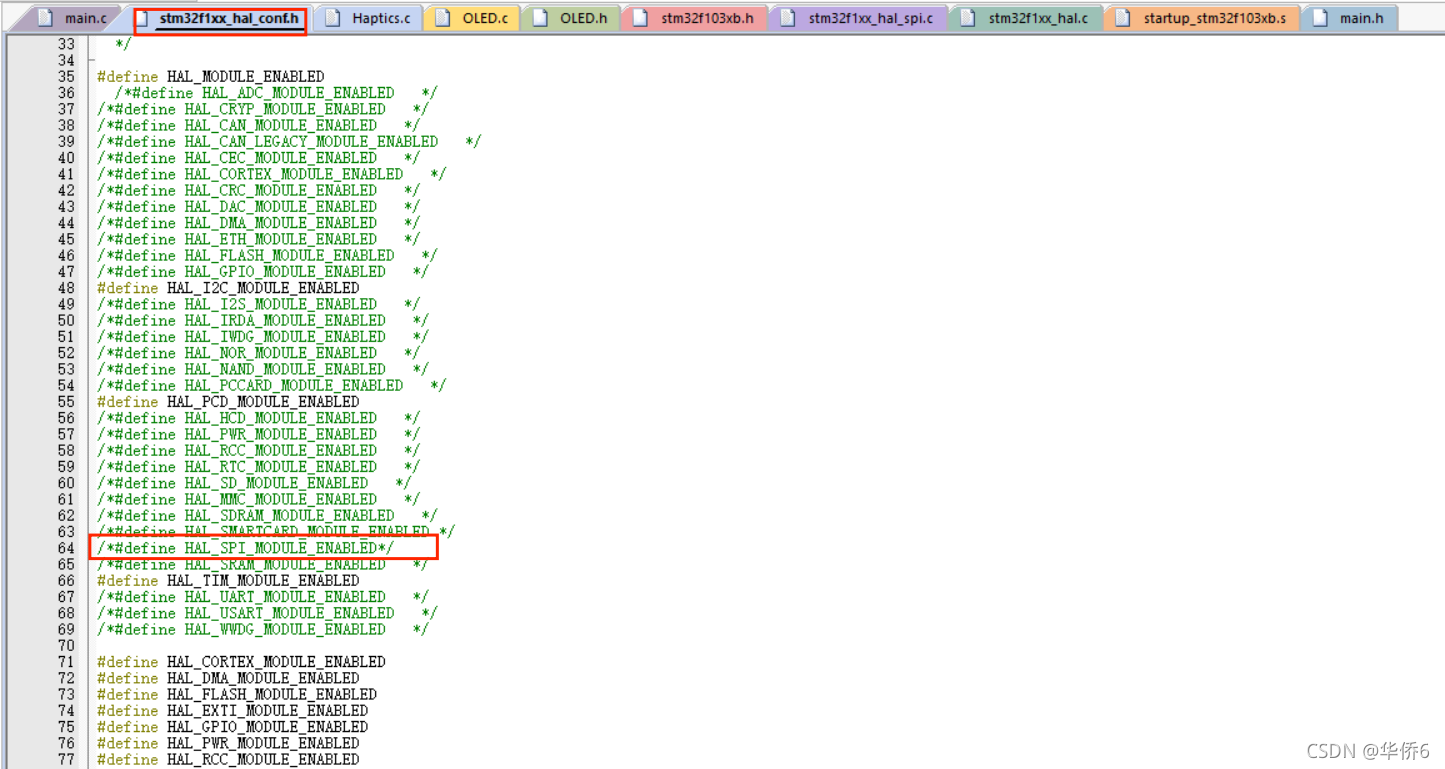 Hal库移植spi程序出现报错error L6218e Undefined Symbol Hal Spi Init Referred From Spi O Hal Spi Error