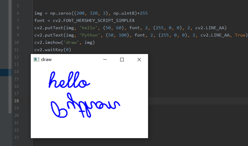 2.opencv——图像用户界面操作_pts=np.array(xys,np.int32)-CSDN博客