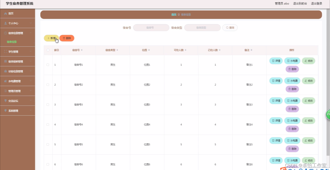 【计算机毕业设计】学生宿舍管理系统校园宿舍管理系统用例图 Csdn博客