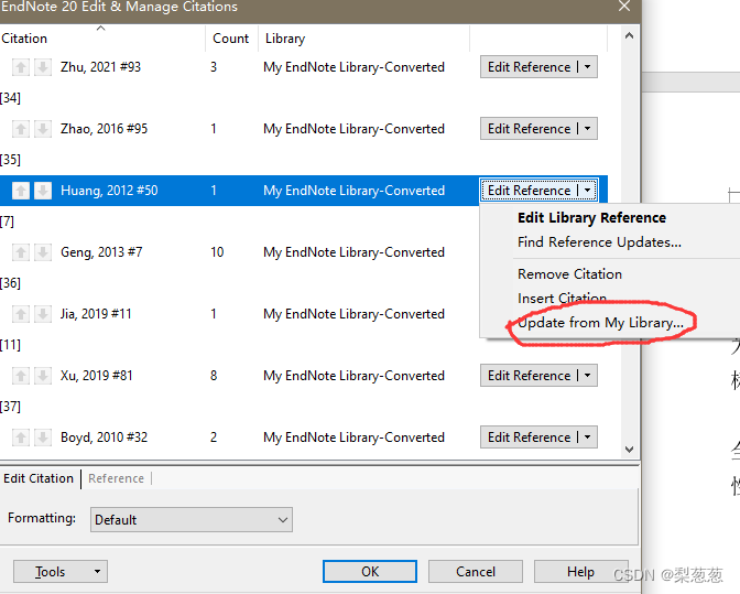endnote更新(替换)参考文献_endnote更新参考文献-CSDN博客