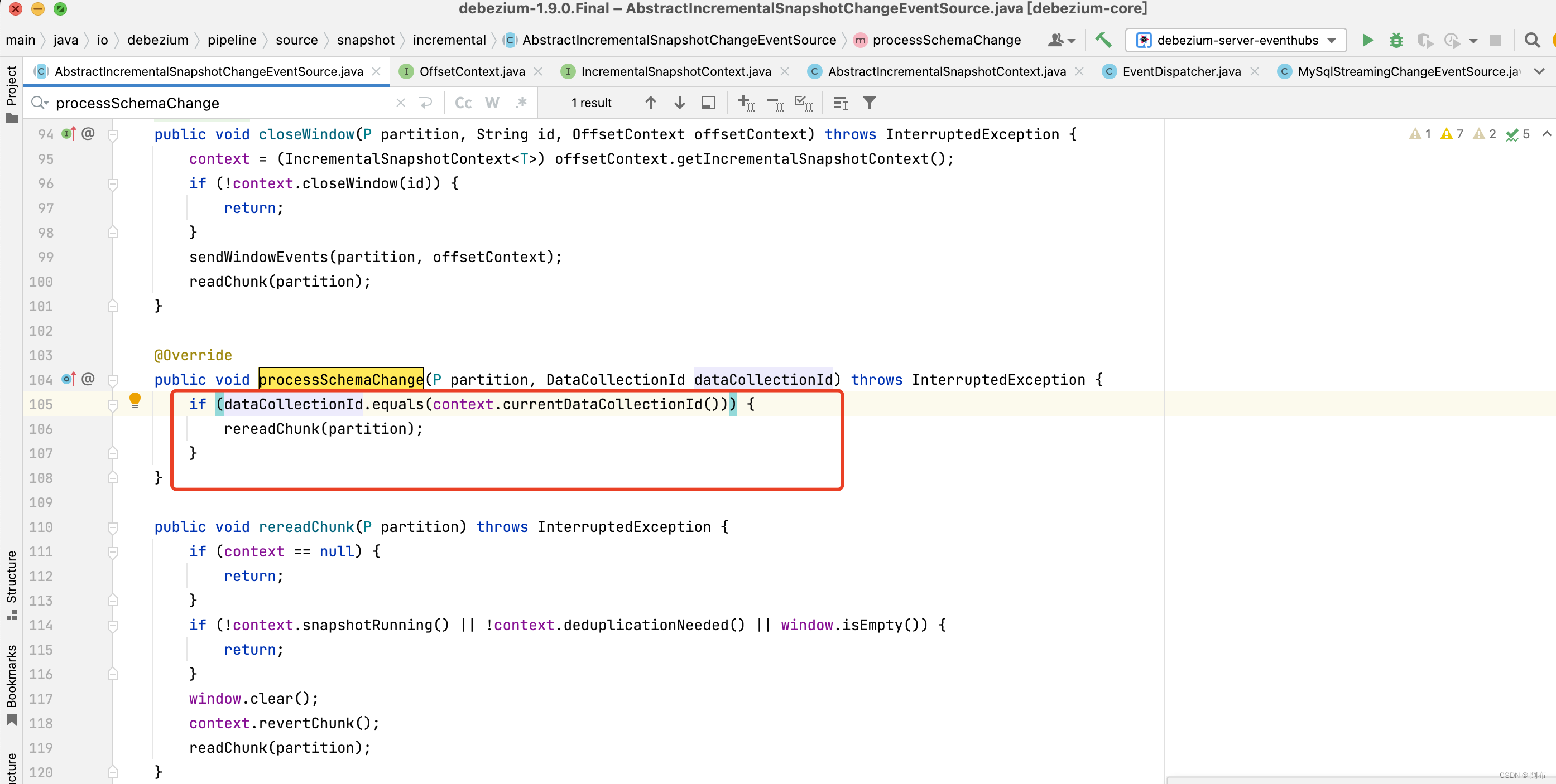 Debezium NPE 的 bug_an exception occurred in the change event producer-CSDN博客