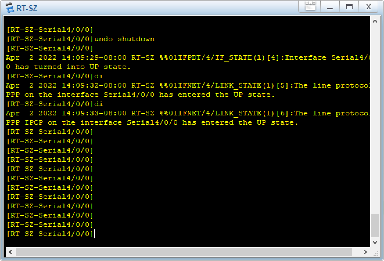 计算机网络实验3.1.1·PPP基本配置与分析_ppp的基本配置-CSDN博客