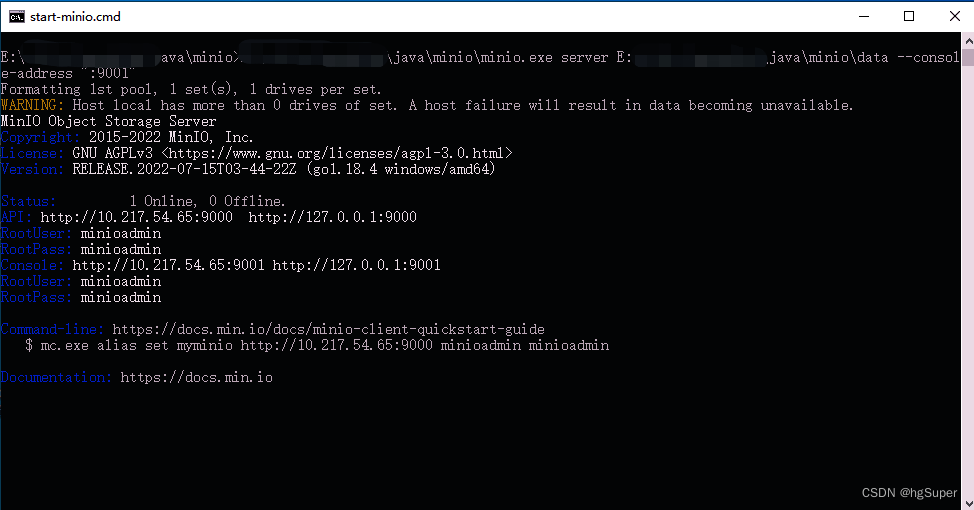 【Java】java | minio | 安装minio | mc命令行_java minio 7-CSDN博客