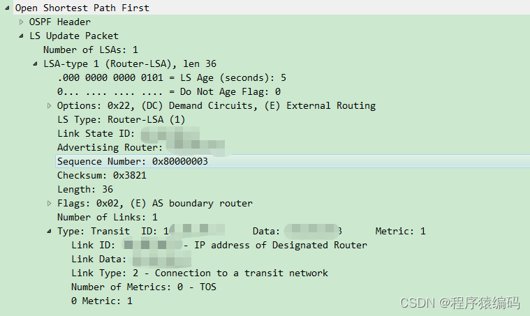 OSPF链路状态（LS）路由算法(C/C++代码实现)_c++如何实现每个节点生成自己的链路状态包-CSDN博客