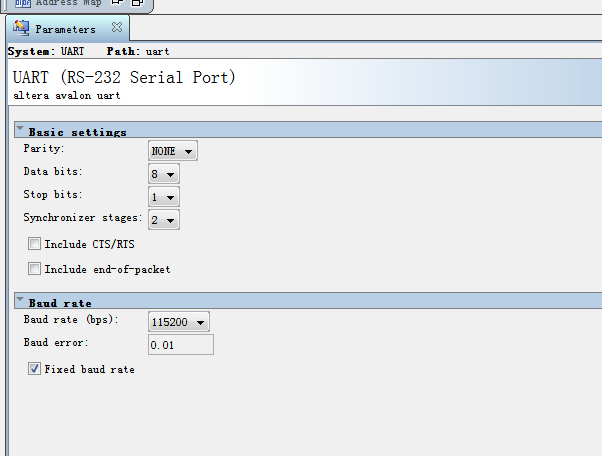 在Qsys系统中调用UART IP核与上位机实现串口通信_uart ip qsys-CSDN博客