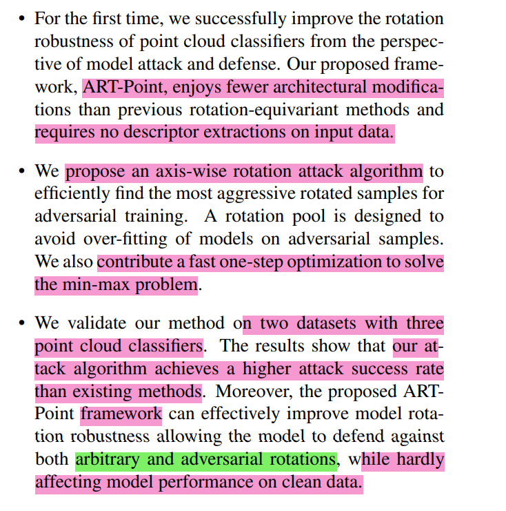 【论文阅读】[CVPR 2022] ART-Point： Improving Rotation Robustness of Point Cloud Classifiers via ...