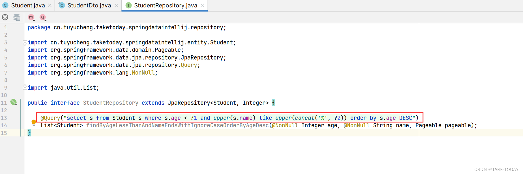 IDEA对Spring Data JPA的强大支持_idea jpa插件-CSDN博客