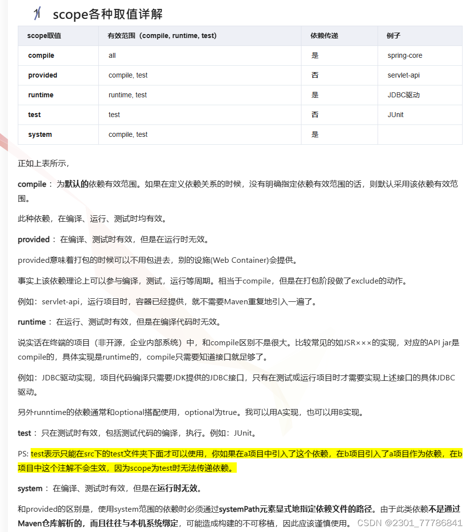 引入的jar包scope为compile时，导致流水线找不到对应的类scope Compile 为什么找不到类 Csdn博客