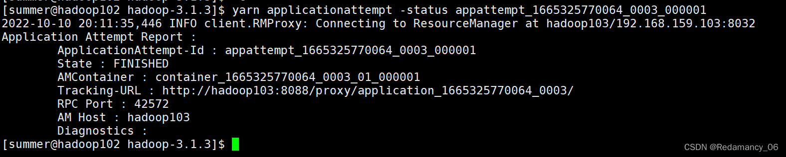 HadoopYarn常用命令、yarn application查看任务、yarn logs查看日志、yarn ...