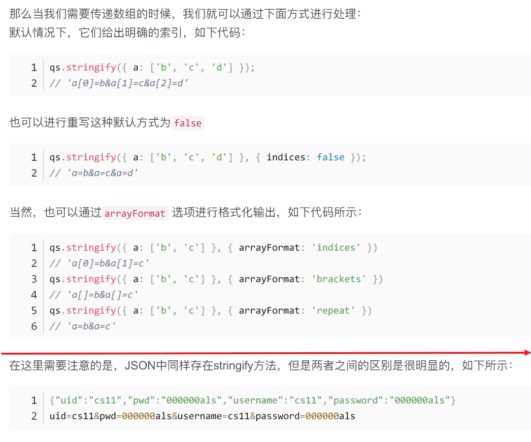 qs.parse()、qs.stringify()使用方法-CSDN博客