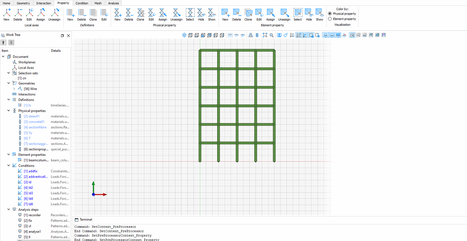 STKO助力OpenSEES系列：平面多层多跨混凝土框架静力循环pushover分析_opensees中的section aggregator-CSDN博客