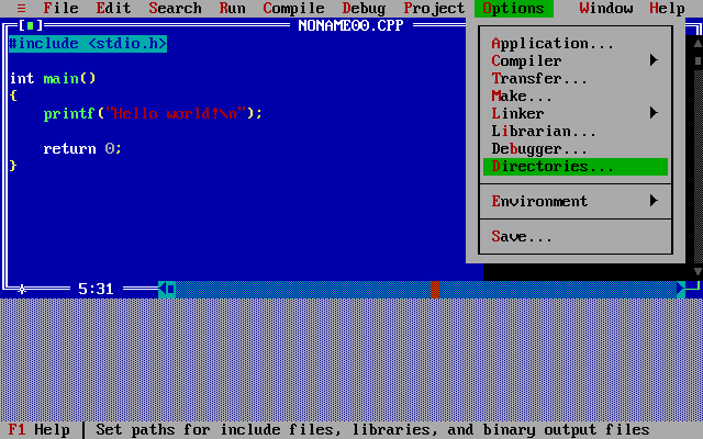 【C/C++】在Dosbox安装和体验Turbo C++ 3.0_Takanawa-door的博客-CSDN博客_dosbox turbo安卓教程