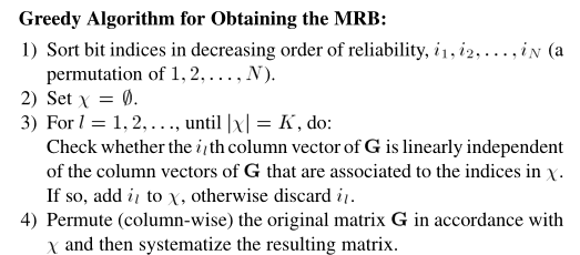 无速率码（入门七）OSD解码算法详解（Ordered Statistics Decoder）_osd译码-CSDN博客