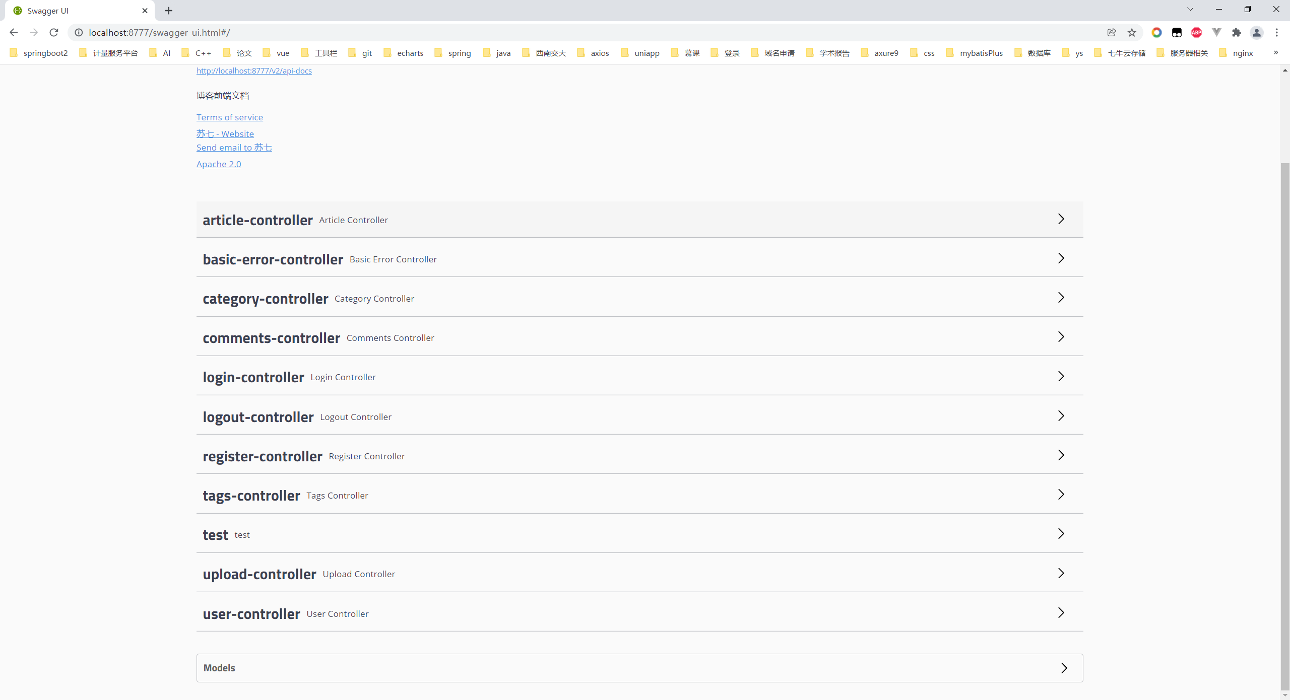 SpringBoot集成Swagger_springfox.documentation.spring.web.plugins.docket-CSDN博客