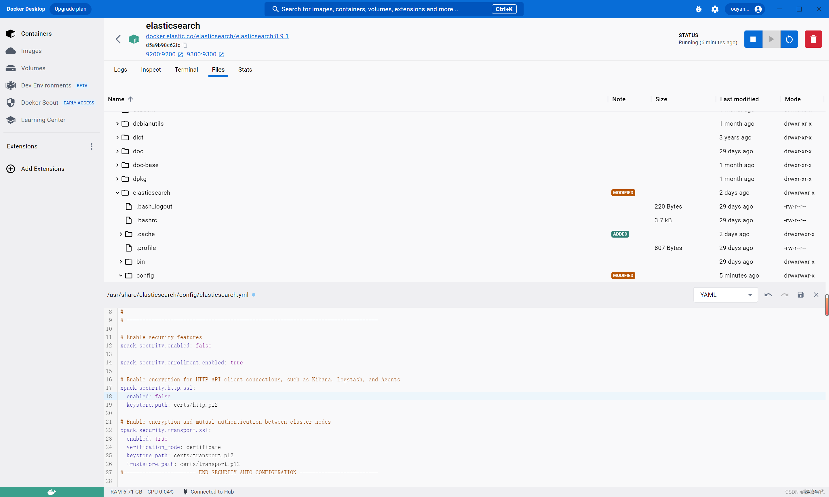 docker里面的Elasticsearch设置elasticsearch.yml实现http的访问效果_docker修改esyml-CSDN博客