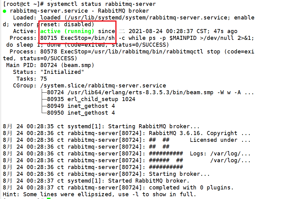 故障排错：Error: unable to connect to node rabbit@localhost: nodedown_error: unable to connect to ...
