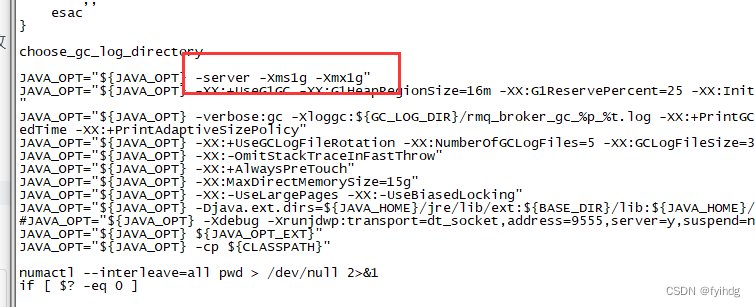 Rocketmq启动报错解决：using The Defnew Young Collector With The Cms Collector 