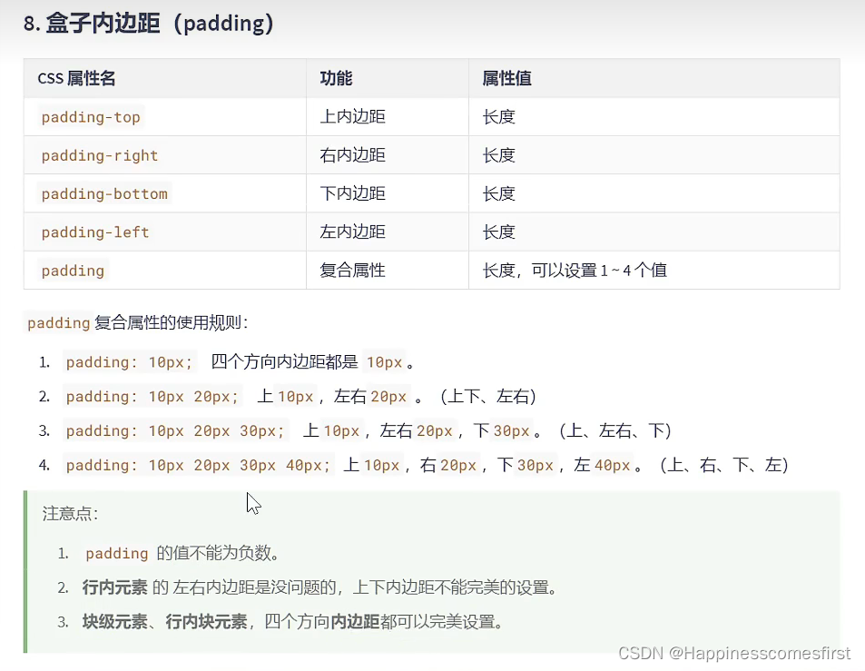 padding盒子模型-CSDN博客