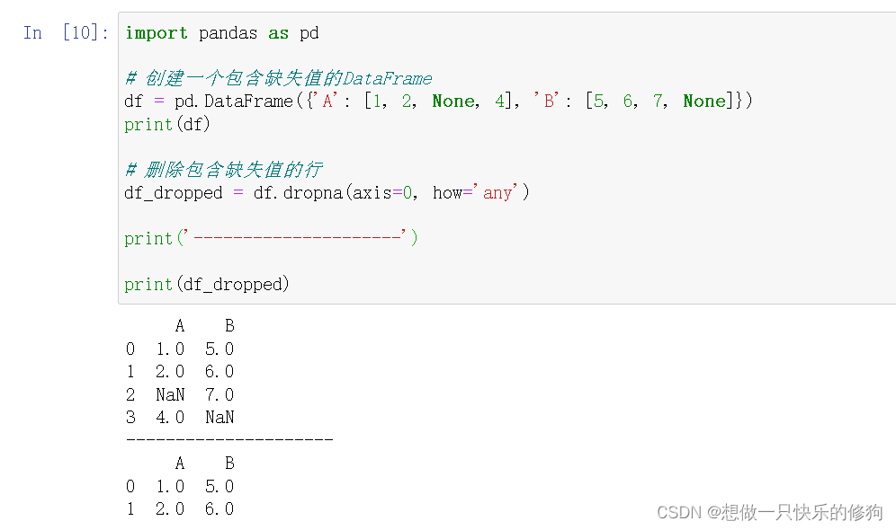 【数据预处理】缺失值处理之 Dropnadropna函数的作用 Csdn博客