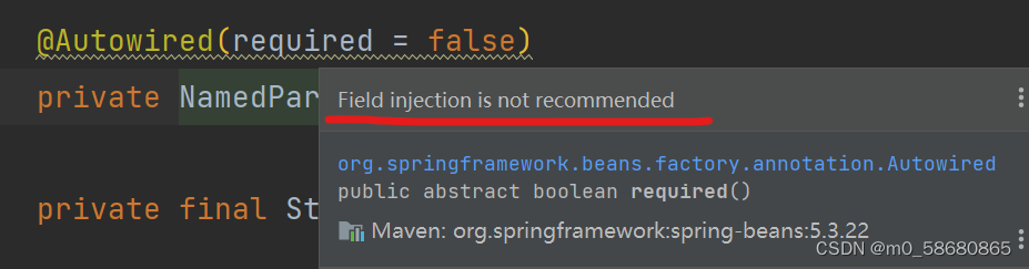 Could Not Autowire No Beans Of “namedparameterjdbctemplate‘ Type Found Could Not Autowire No