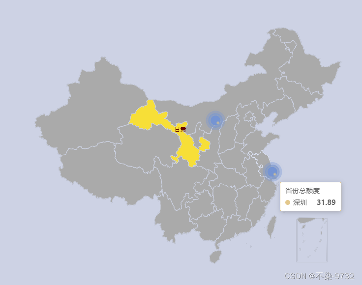 Vue加载echarts中国地图vue 使用echarts加载中国地图地域分布不需要展示省份 Csdn博客