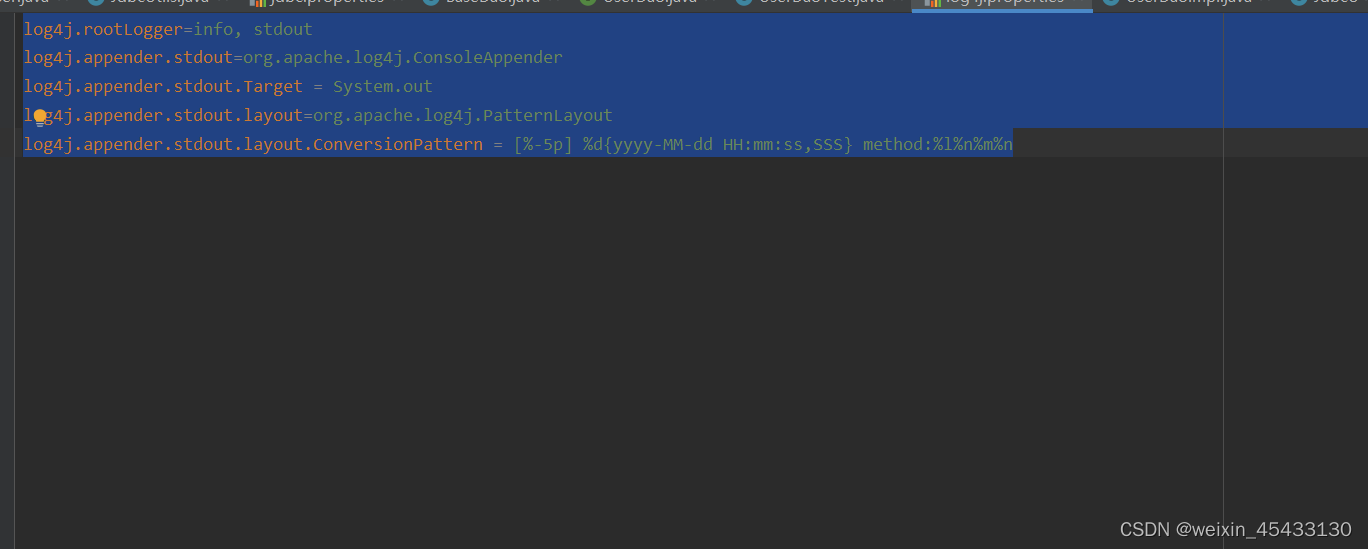 idea运行时log4j报错_log4j:warn no appenders could be found for logger -CSDN博客