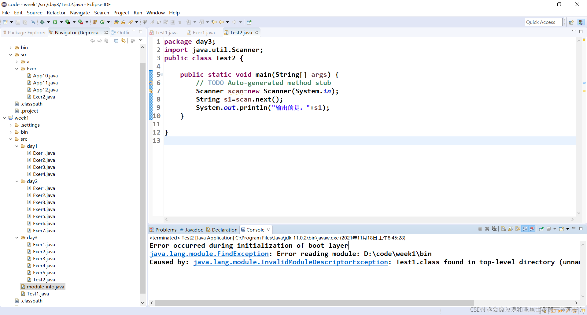 Error Occurred During Initialization Of Boot Layer Java Lang Module