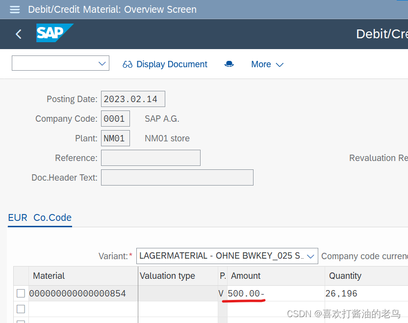 SAP MM 事务代码MR22通过修改库存金额的方式调整物料单价_sap mr22批量修改价格-CSDN博客