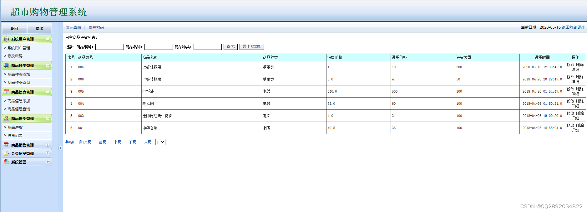 Javaweb基于jspservlet开发超市购物销售管理系统源码 课程设计 毕业设计servlet Html实现商品销售 Csdn博客