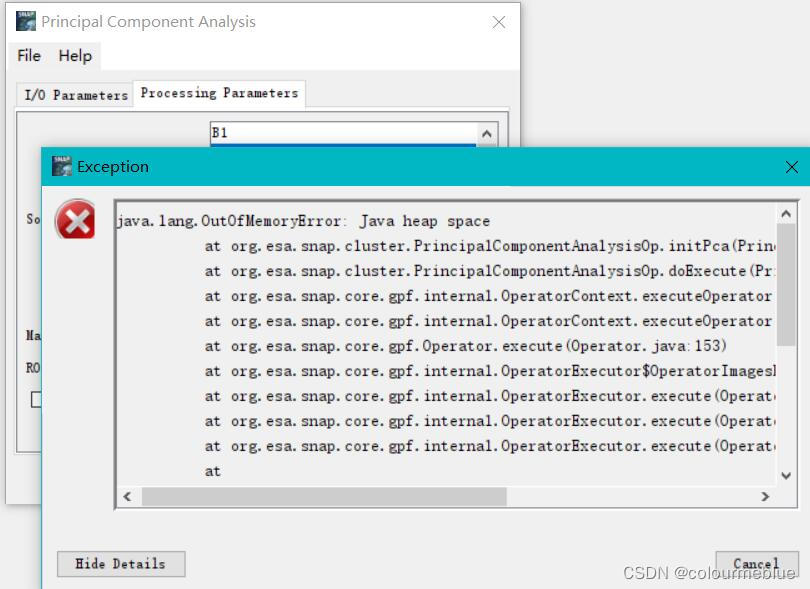 ESA SNAP在PCA主成分分析的时候报错OOM_snap esa-CSDN博客