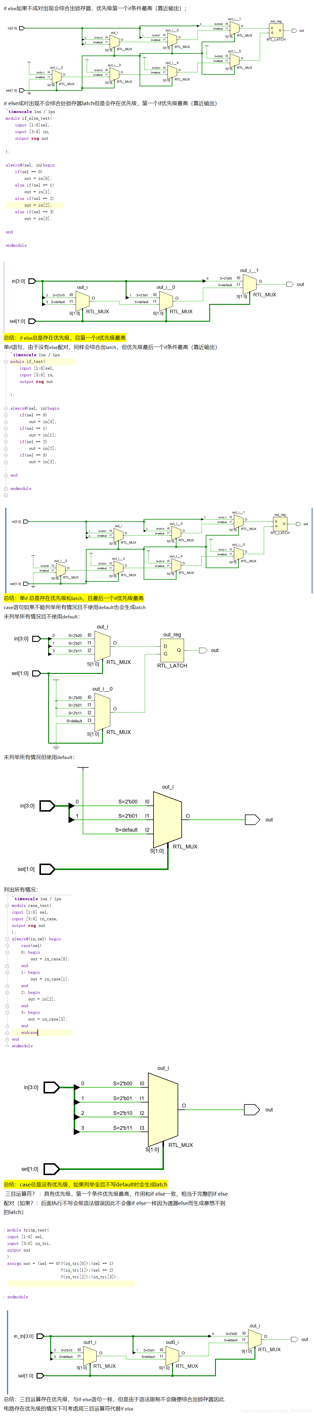 一文搞懂verilog If Else、if If、case、?:语句优先级和latch生成情况vcs If Elseif仿真顺序 Csdn博客