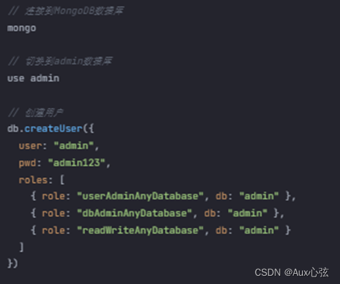 MongoDB账户密码设置_mongodb设置用户密码-CSDN博客