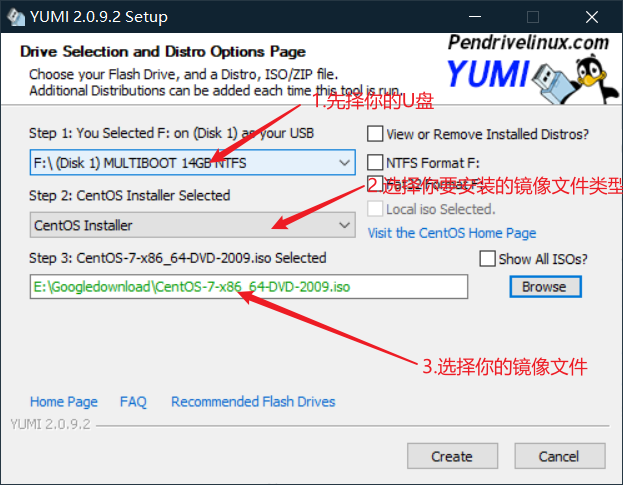 使用YUMI制作windows10与linux/centos的双系统启动U盘（图文并茂）_yumi u盘-CSDN博客