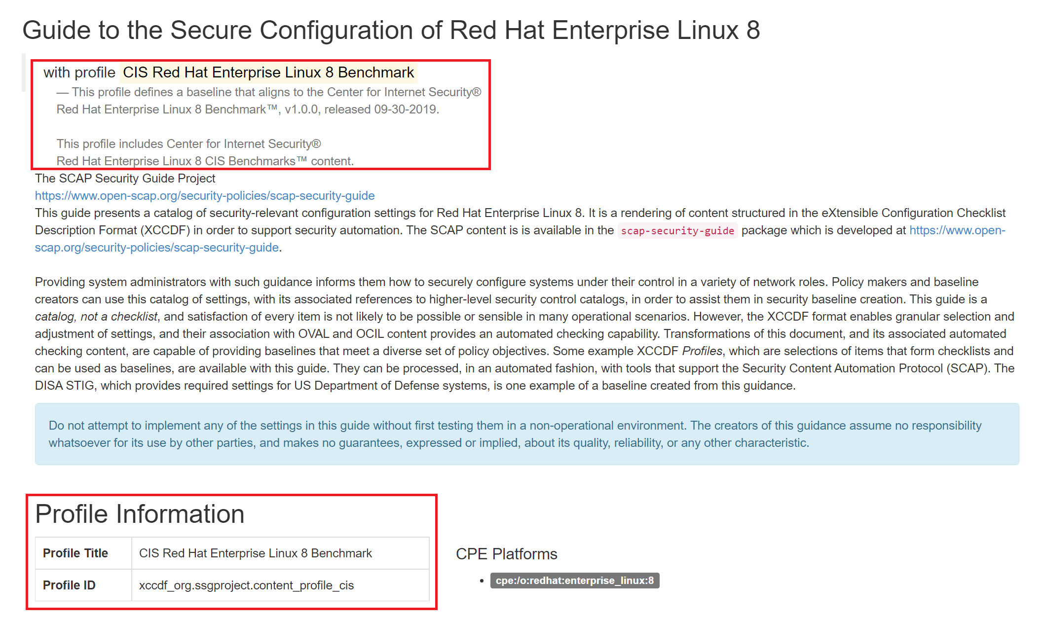 RHEL 8 - CIS安全合规基线、SCAP、SSG和合规扫描、漏洞扫描_cis安全基线-CSDN博客