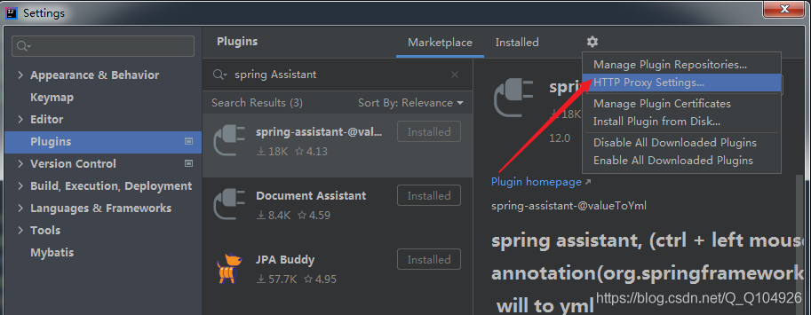 解决Intellij社区版无法安装spring Initializr、Spring Assistant问题。_plugins不能下载springinitializr-CSDN博客