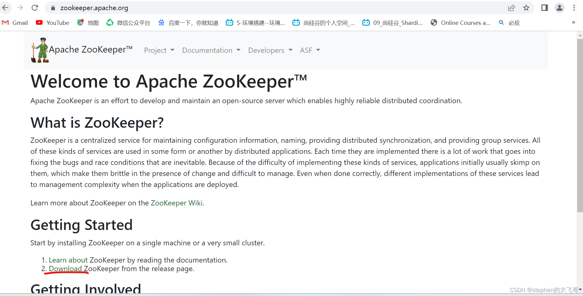 zookeeper 下载与启动-CSDN博客