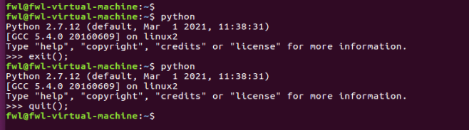 Ubuntu下如何退出python的命令模式＞＞＞-CSDN博客