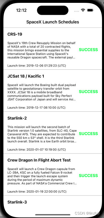 使用mvvm Swift Uikit Rxswift 写一个spacex 发射计划apprxswift Viewmodel Csdn博客 2555