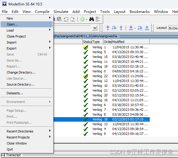 quartus，modelsim怎么打开工程_quartus打开文件夹-CSDN博客