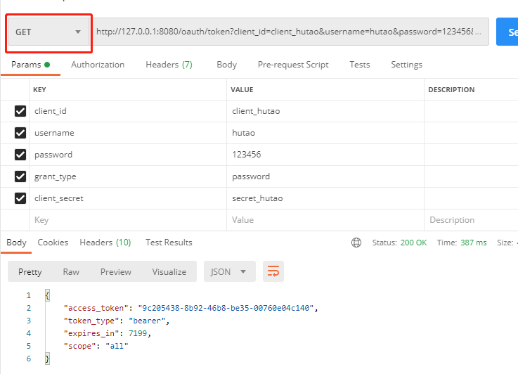 Spring Security oauth2（二）使用get方式请求oauth2默认的认证接口/oauth/token_oauth2 默认请求接口-CSDN博客