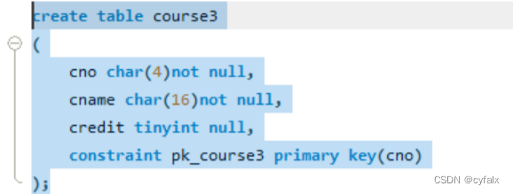 Mysql数据完整性以列级完整性约束方式定义外键 Csdn博客