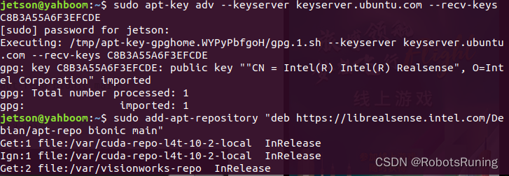 Jetson Nano B01 安装Intel® RealSense™D405 ROS驱动包（详细版本，亲测可用）_realsense ...
